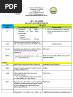 Least Learned Skill in Grade 5 1st Quarter | PDF | Learning | Linguistics