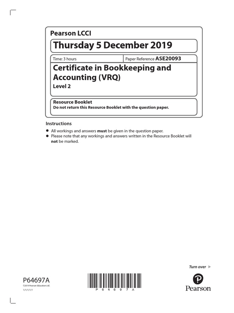 2019 Dec Resource Booklet L2 | PDF