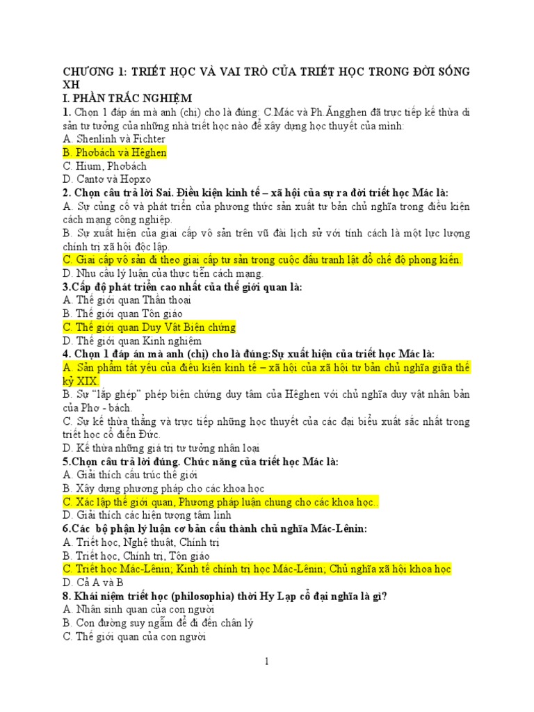 Câu hỏi TH minh họa | PDF