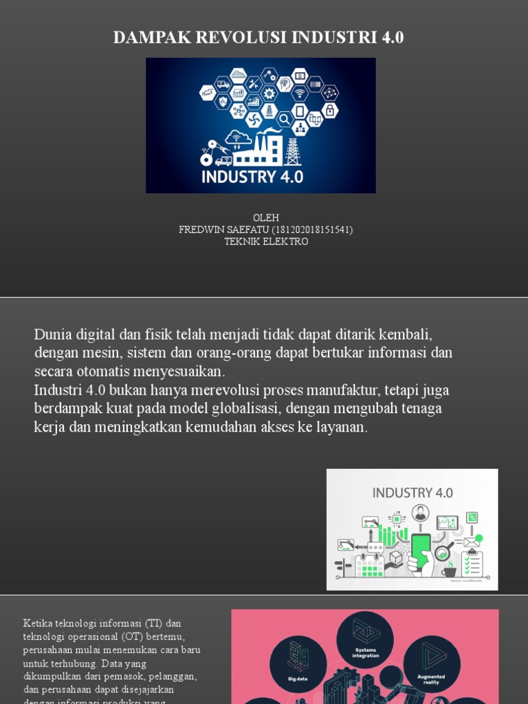 Dampak Revolusi Industri 4 | PDF