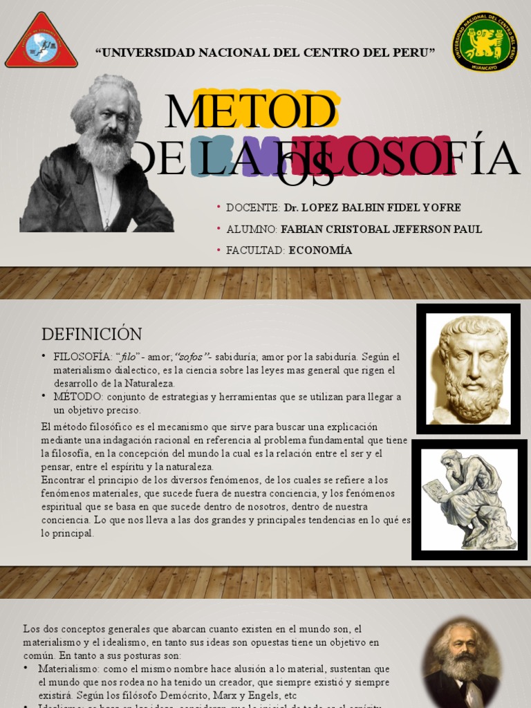 Métodos Filosóficos: Materialismo e Idealismo | PDF | Dialéctico ...