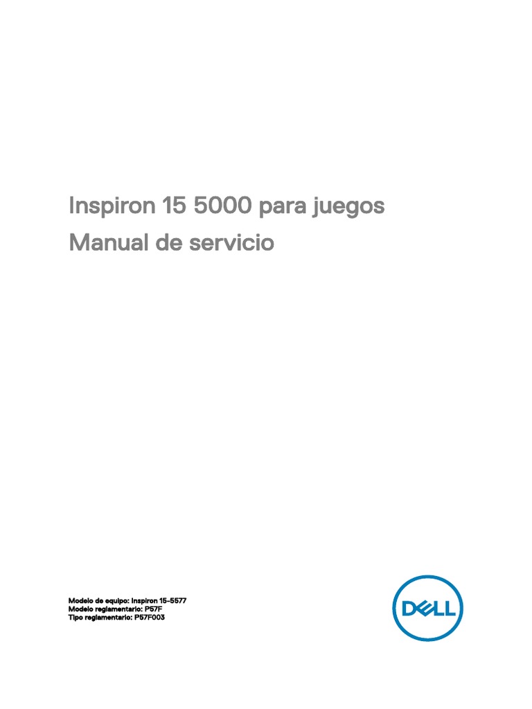 DELL Inspiron-15-5577-Gaming-Laptop - Service-Manual | PDF