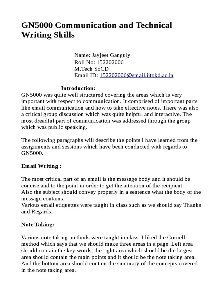 GN5000 Report | PDF | Communication | Behavior Modification