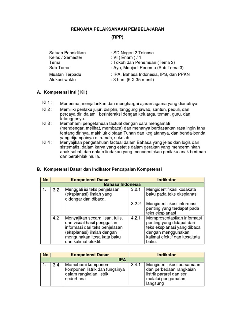 FIX RPP Siklus 2 | PDF