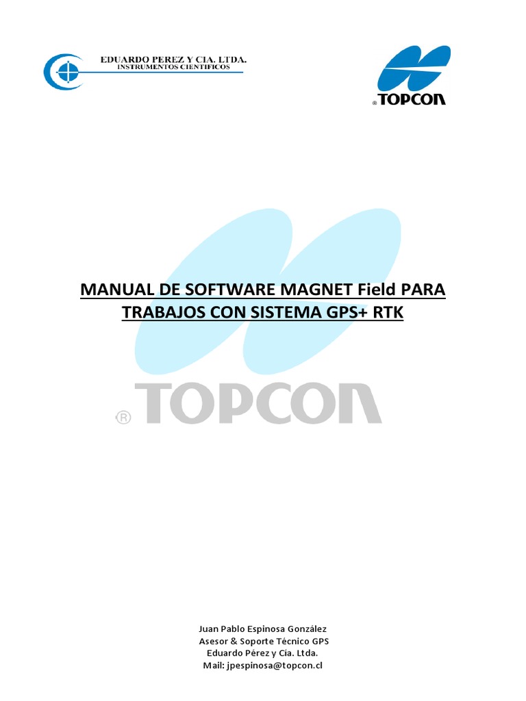 MANUAL MAGNET Field GPS RTK | PDF | Sistema de Posicionamiento Global ...