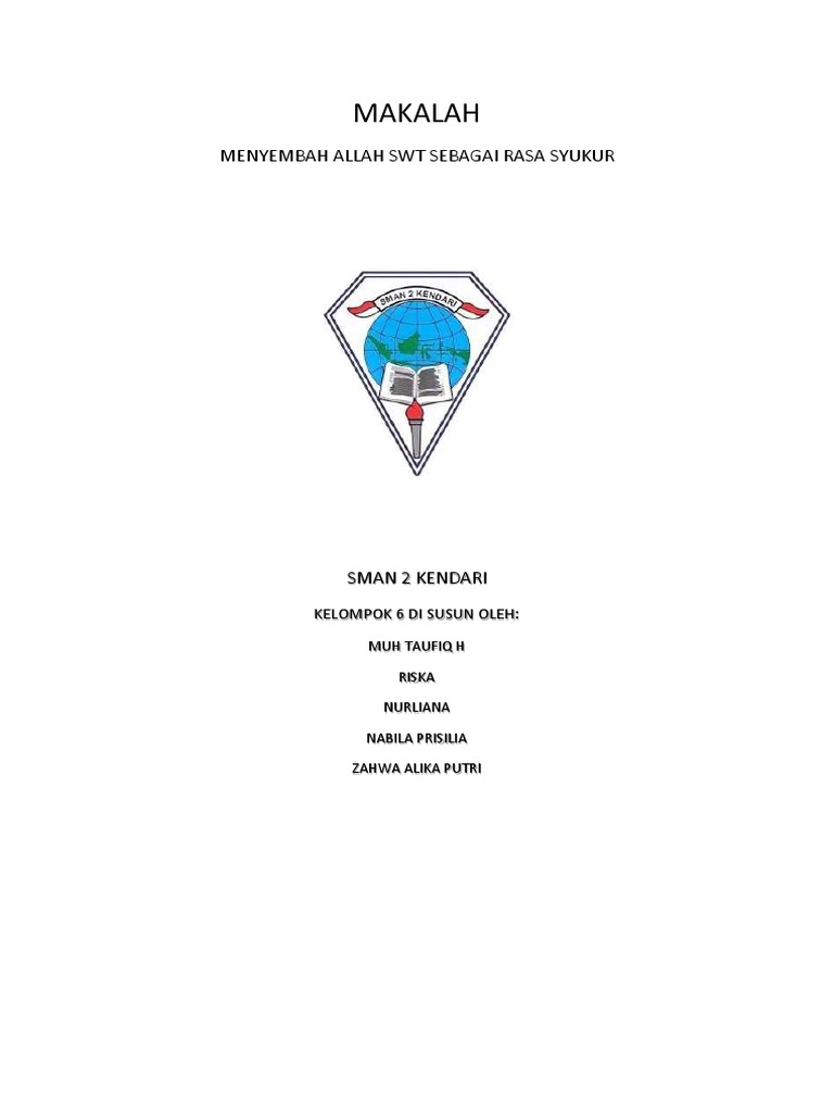 MAKALAH Pendais Menyembah Allah SWT Sebagai Rasa Syukur | PDF