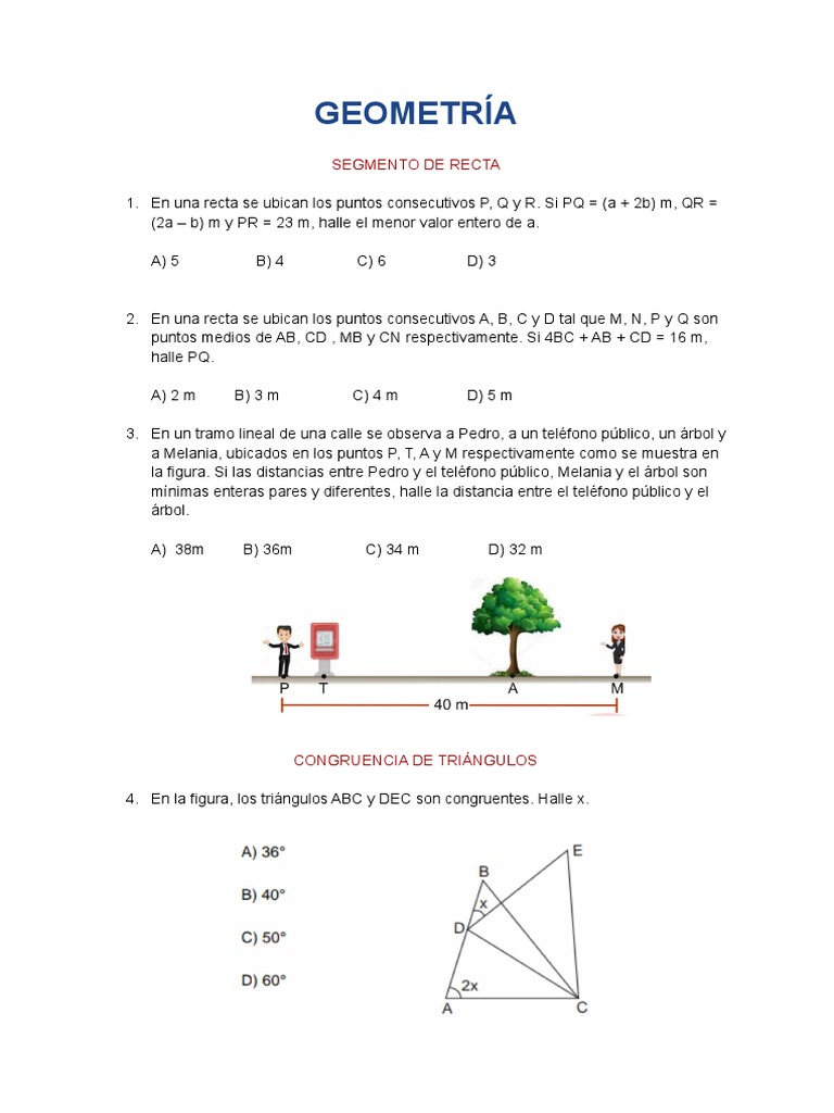 Problemas de GEOMETRÍA | PDF