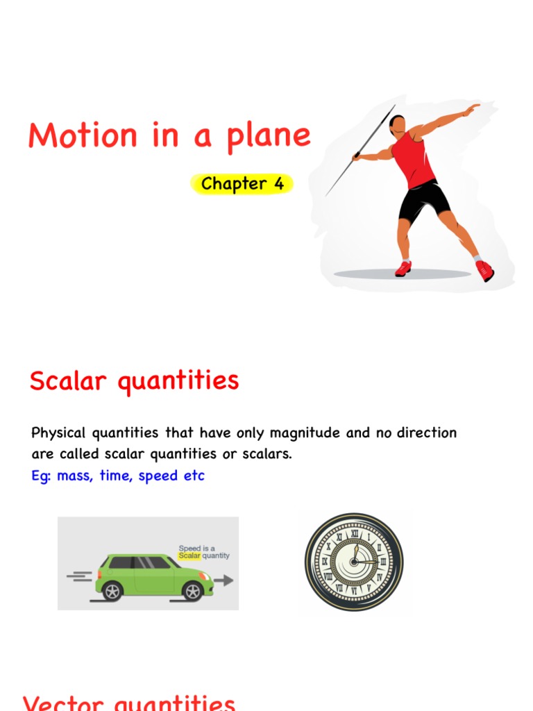 Motion in A Plane | PDF | Euclidean Vector | Velocity Motion in A Plane | PDF | Euclidean Vector | Velocity