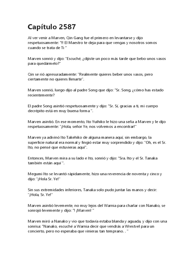 El Yerno Millonario Capítulo 2587 A 2602 | PDF | Transporte | Los ...