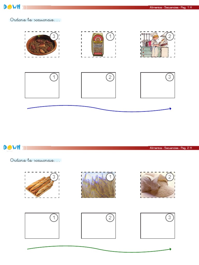 Alimentos - Secuencias - Horizontal | PDF