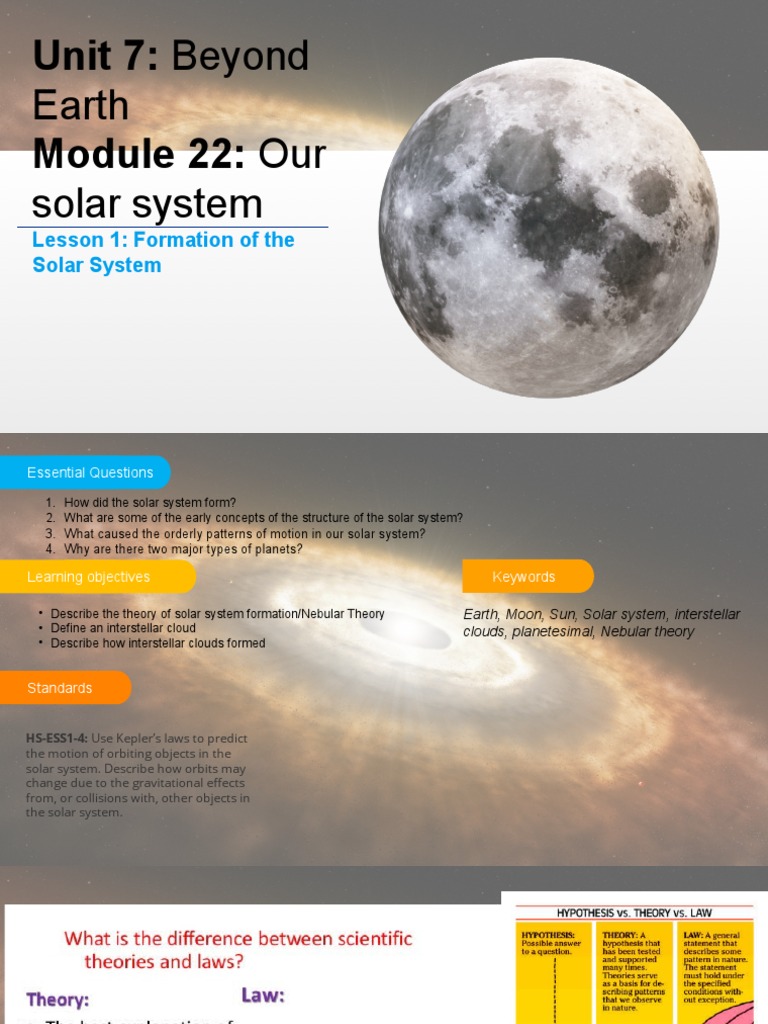 Earth Solar System: Unit 7: Beyond Module 22: Our | PDF | Solar System ...