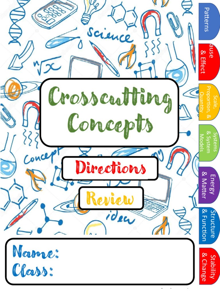 1-NGSS Crosscutting Concepts Interactive Notebook Activity | PDF ...