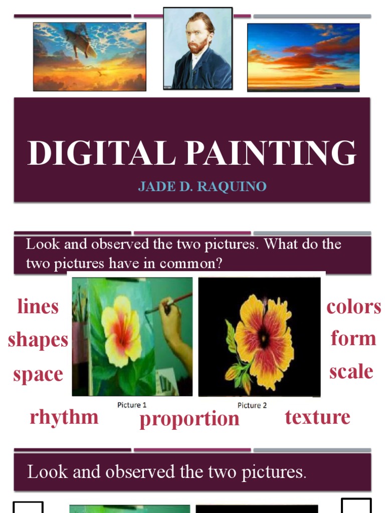 Arts Lesson 1 - Digital Painting-Q2 | PDF