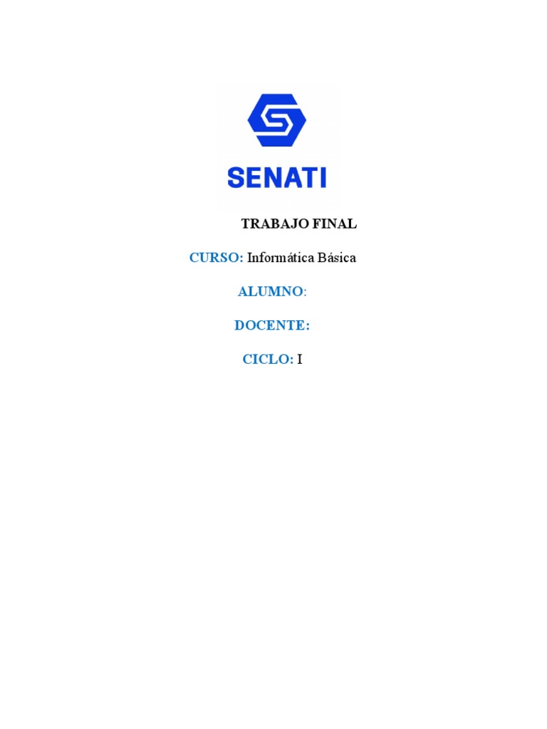 Trabajo Final de Informatica Basica. | PDF
