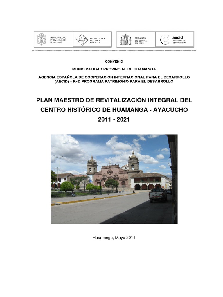 Plan Maestro Ayacucho Arqui | PDF | Ciudad | Perú