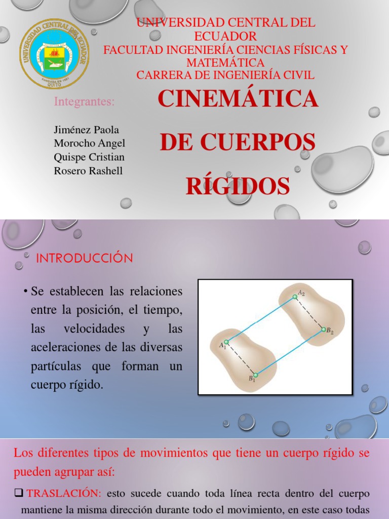 Cinemática de Cuerpos Rígidos | PDF | Velocidad | Rotación