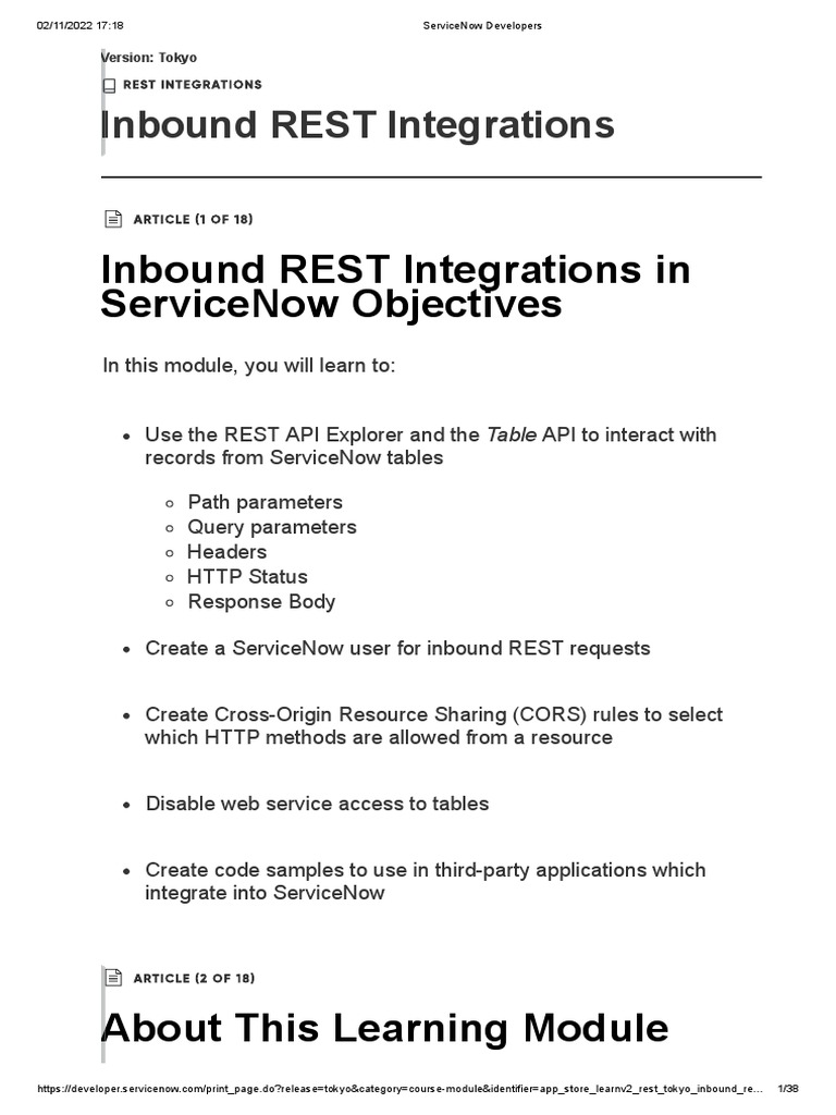 ServiceNow Developers | PDF