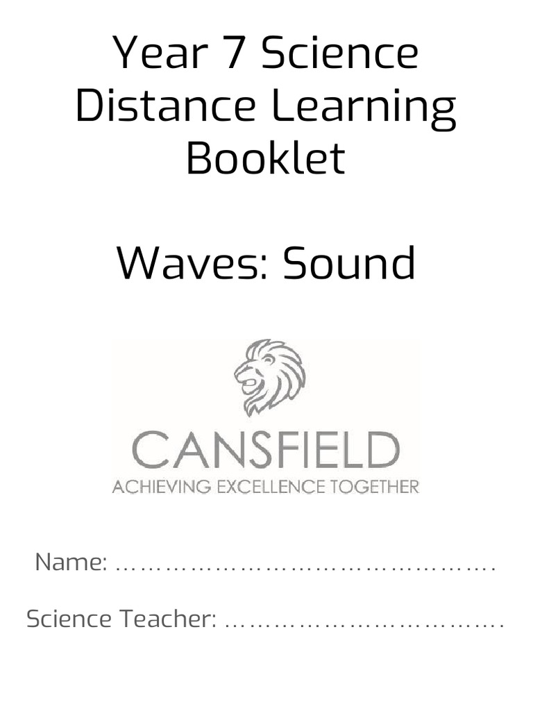 Year 7 Science: Understanding Sound Waves | PDF | Teaching Methods ...