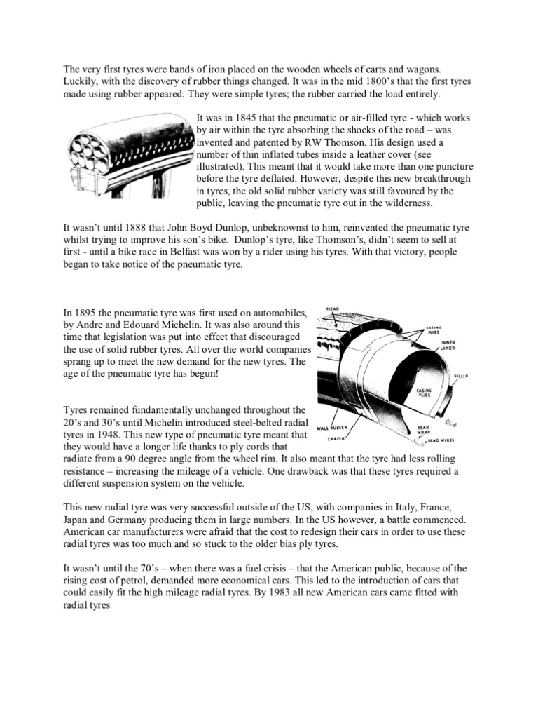Invention of Radial Tires | PDF