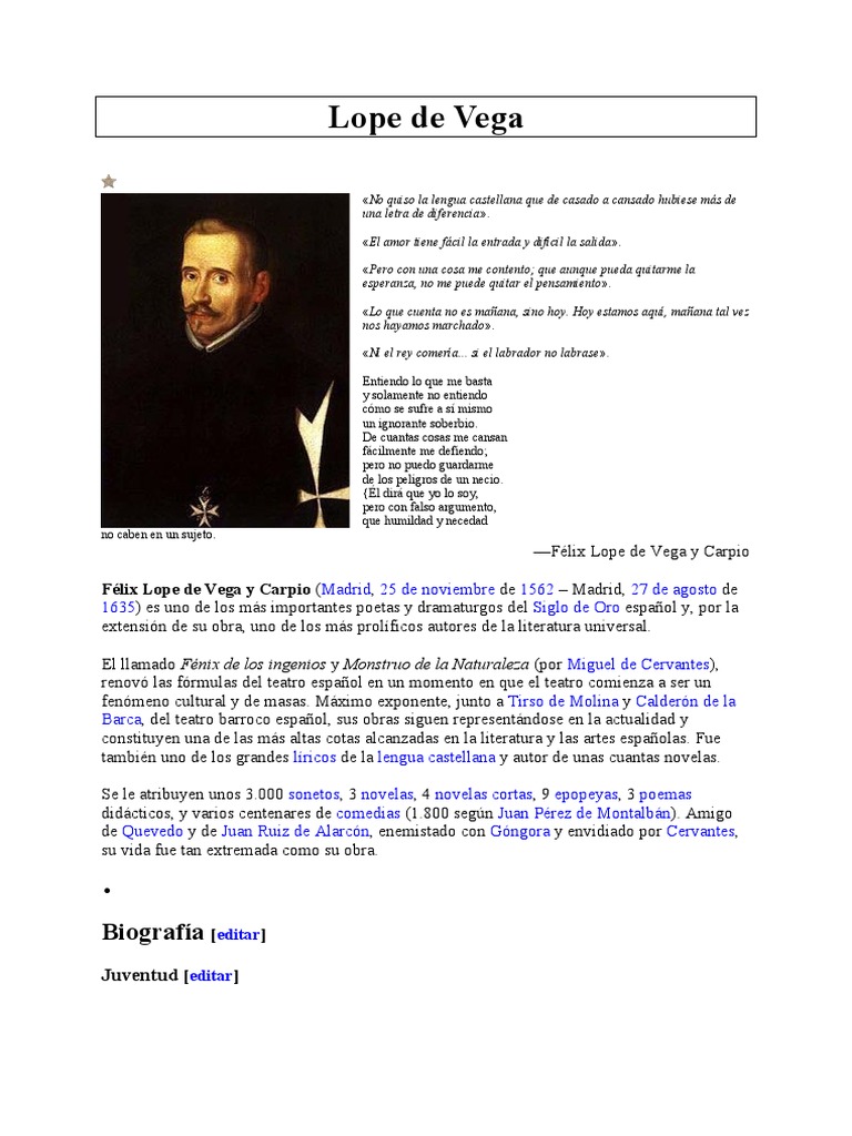 Lope de Vega | PDF