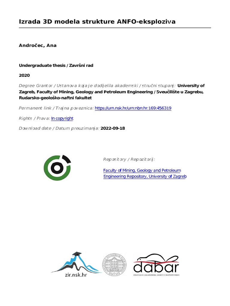 Androcec Ana RGN 2020 Zavrsni Sveuc | PDF