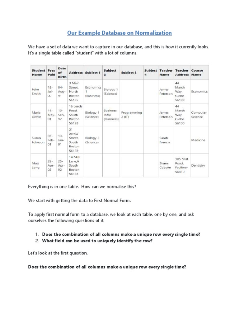 Normalization 2 Dbms | PDF