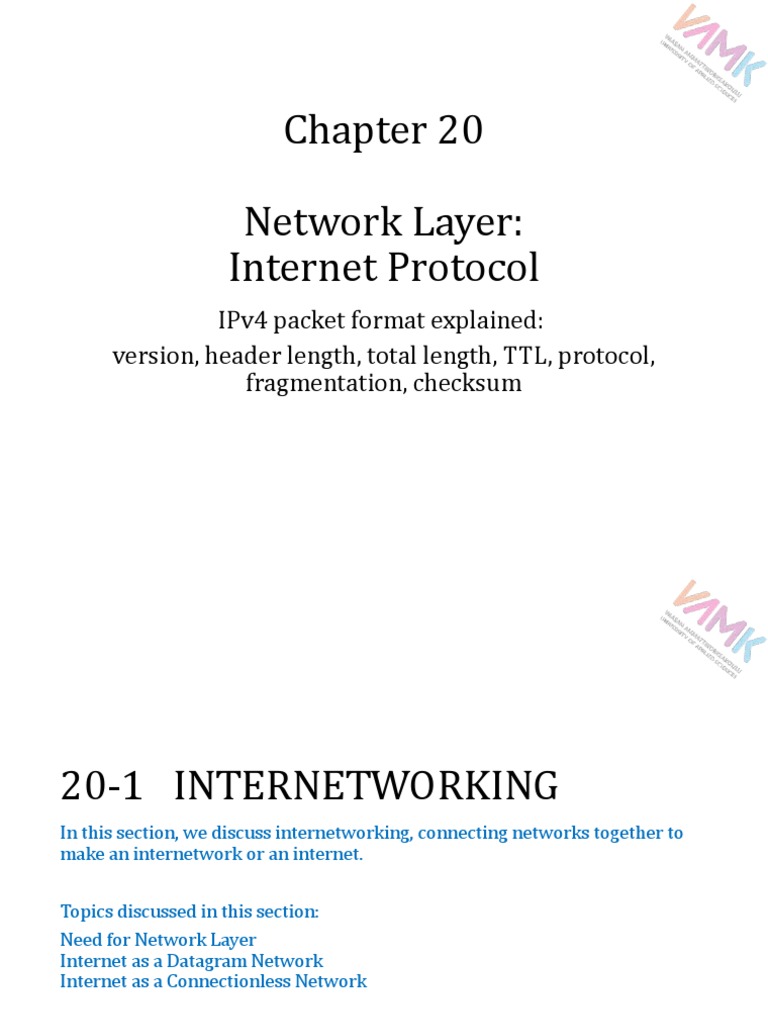 ch20 IPv4 Basics | PDF | Computer Network | Internet Protocols