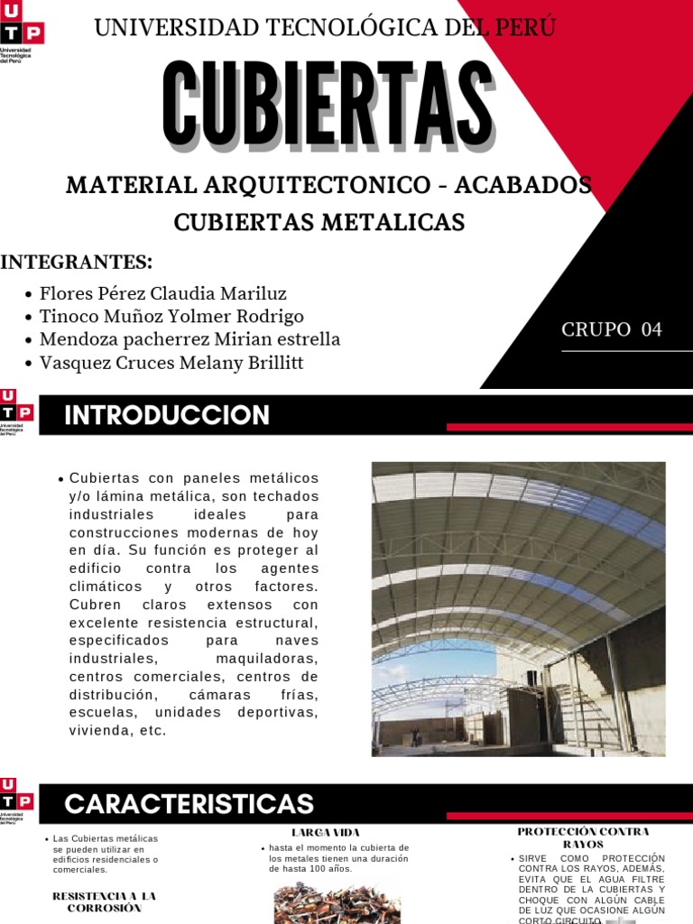 Cubiertas | PDF | Corrosión | Techo