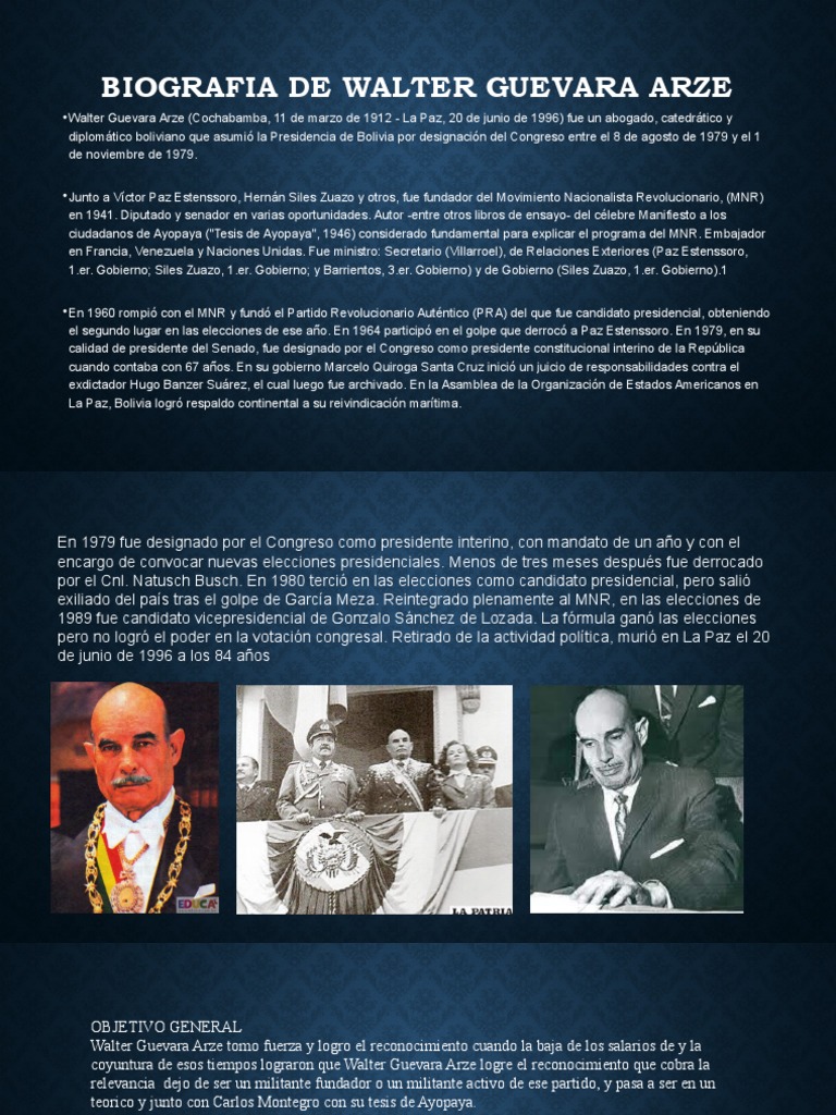 Biografia de Walter Guevara Arze | PDF