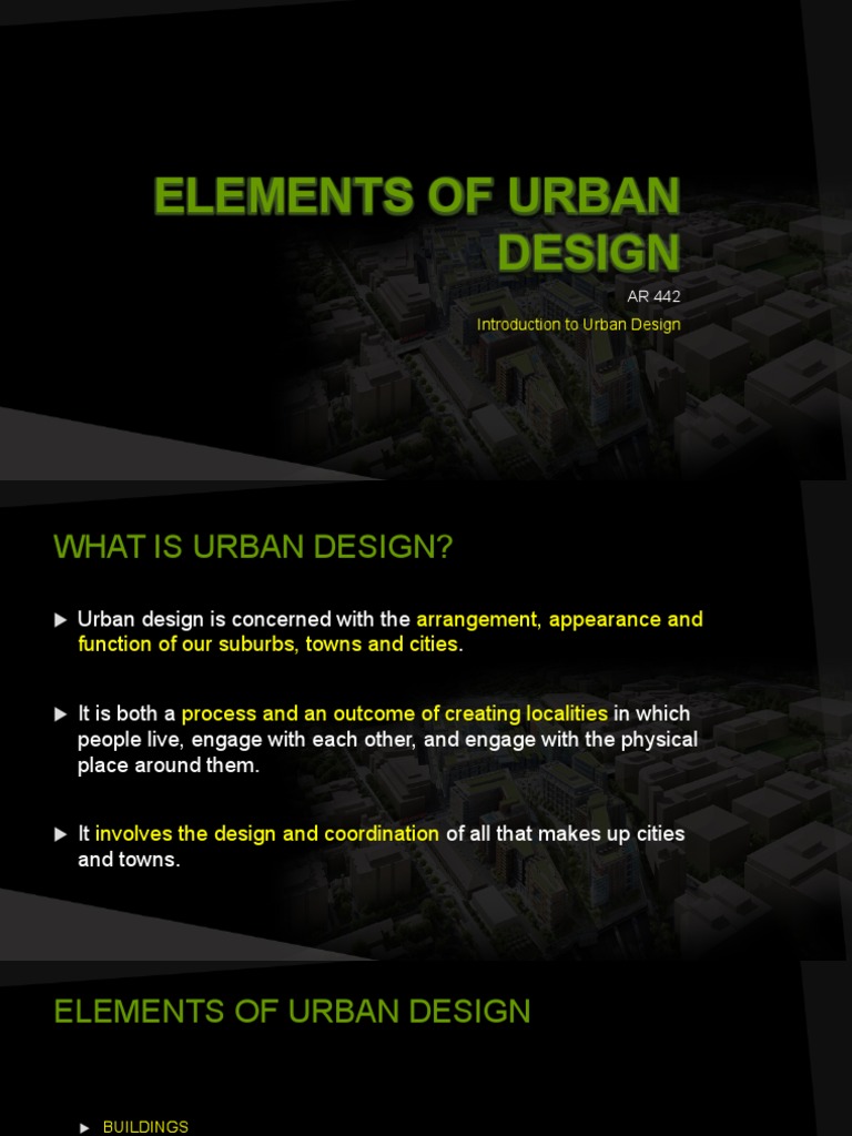 Five Elements of Urban Design | PDF | Boulevard | Traffic
