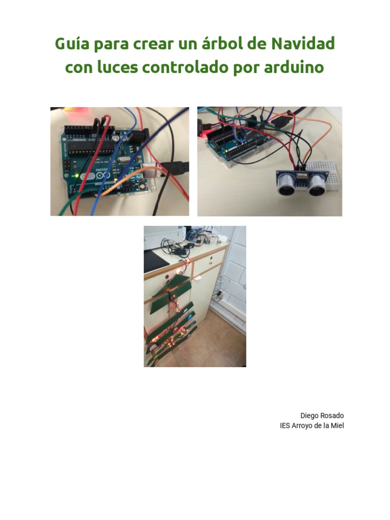 Guía para Crear Un Árbol de Navidad Con Luces Controlado Por Arduino | PDF