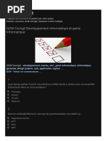 QCM Corrigé en Informatique: Bases de Données SGBD - UML - Merise - Internet - Programmation ...