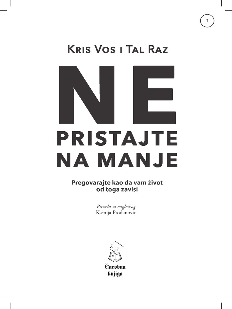 Ne Pristajte Na Manje | PDF