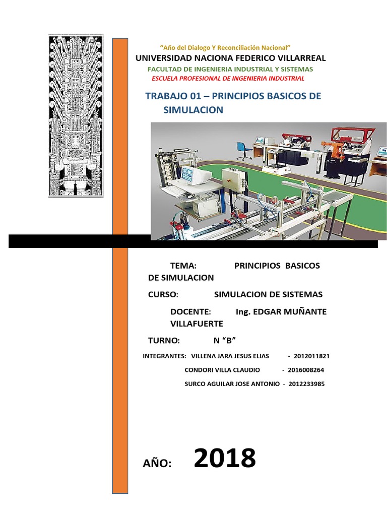 Trabajo 01 Principios Basicos de Simulac | PDF