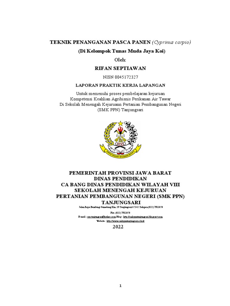 Teknik Penanganan Pasca Panen | PDF