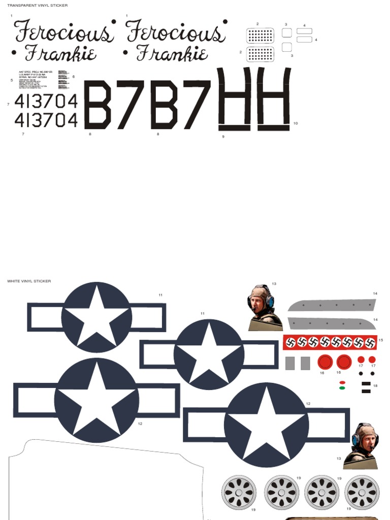 Ferocious Frankie Decal | PDF