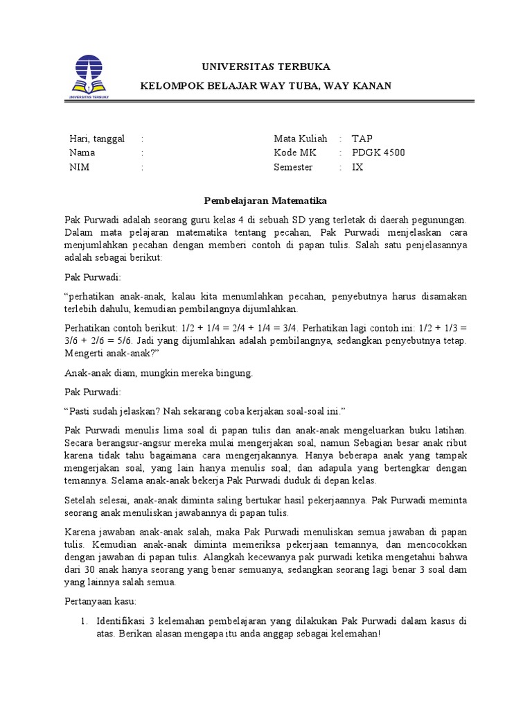 Tugas Tutorial PGSD 2 | PDF