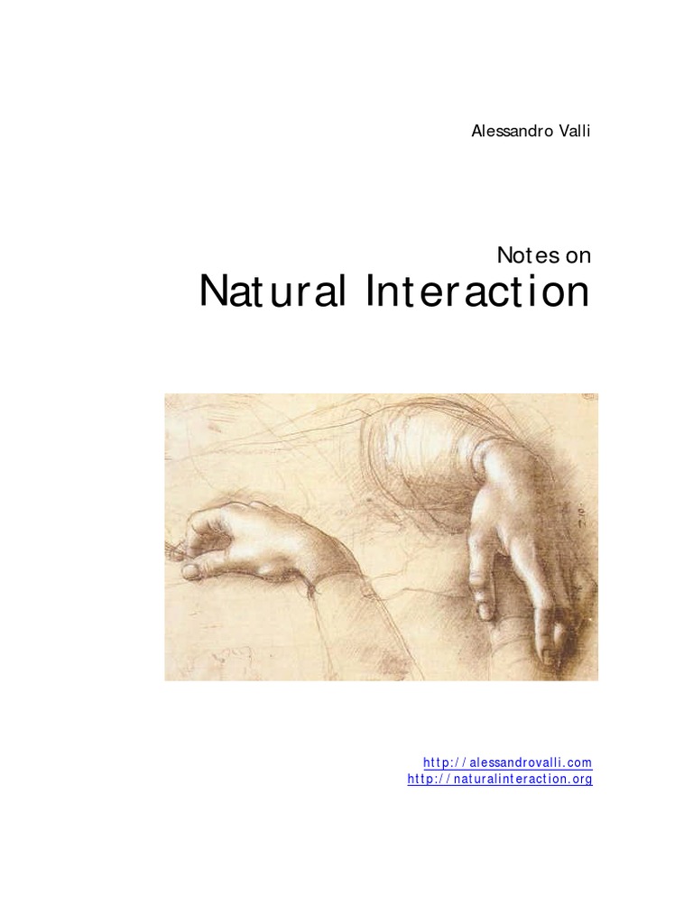 Notes On Natural Interaction - Alessandro Valli | PDF | Infrared ...