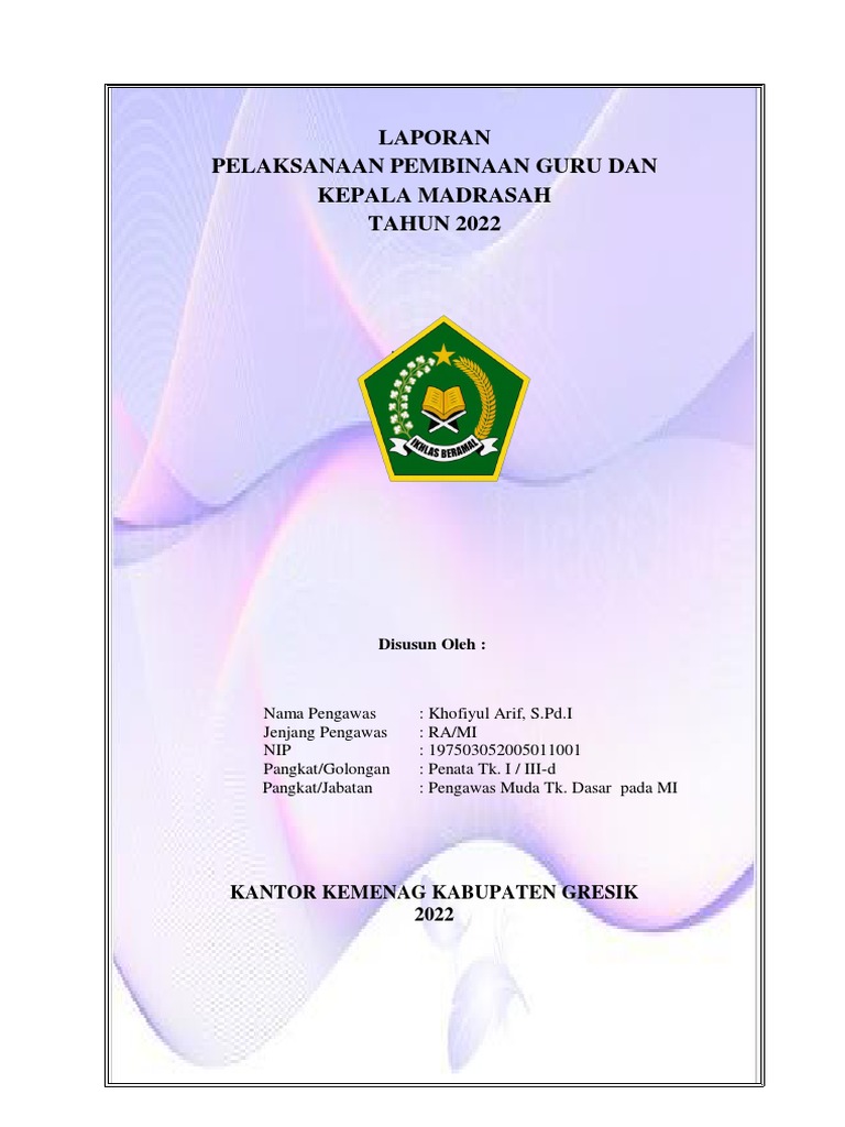 B.1 LAP PELAKSANAAN-PEMBINAAN-GURU DAN KAMAD Ok | PDF