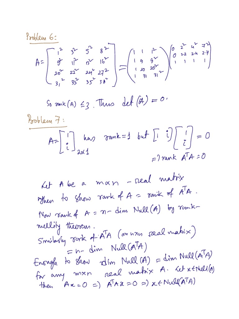 Mid Sem Y20 Objective Solutions | PDF | Linear Map | Basis (Linear Algebra)
