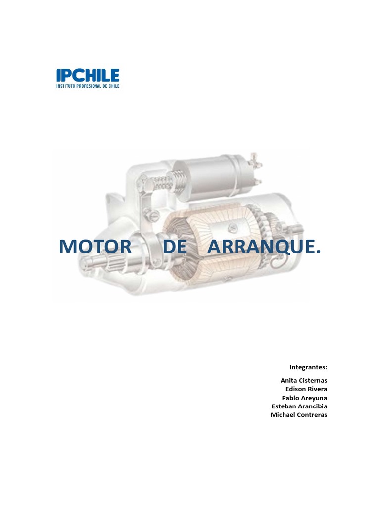 Informe Motor de Arranque | PDF