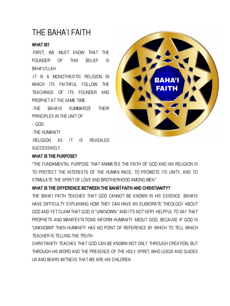 The Baha'i Faith | PDF
