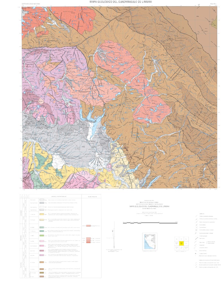 Mapa Geologico Del Cuadrangulo de Limbani | PDF