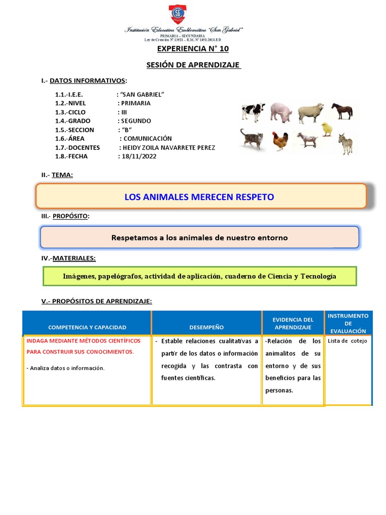 Los Animales | PDF