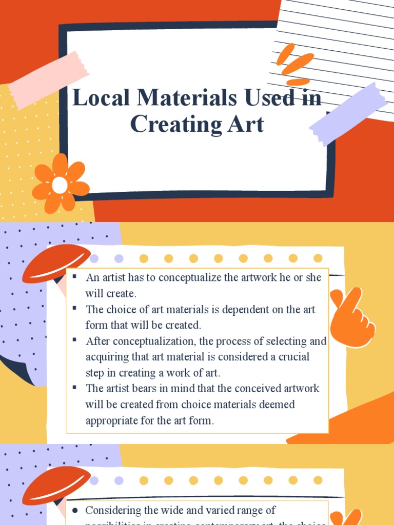 Local Materials Used in Creating Art | PDF