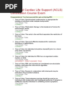 AHA ACLS Post Test Answer Key 2023 | PDF | Cardiopulmonary ...