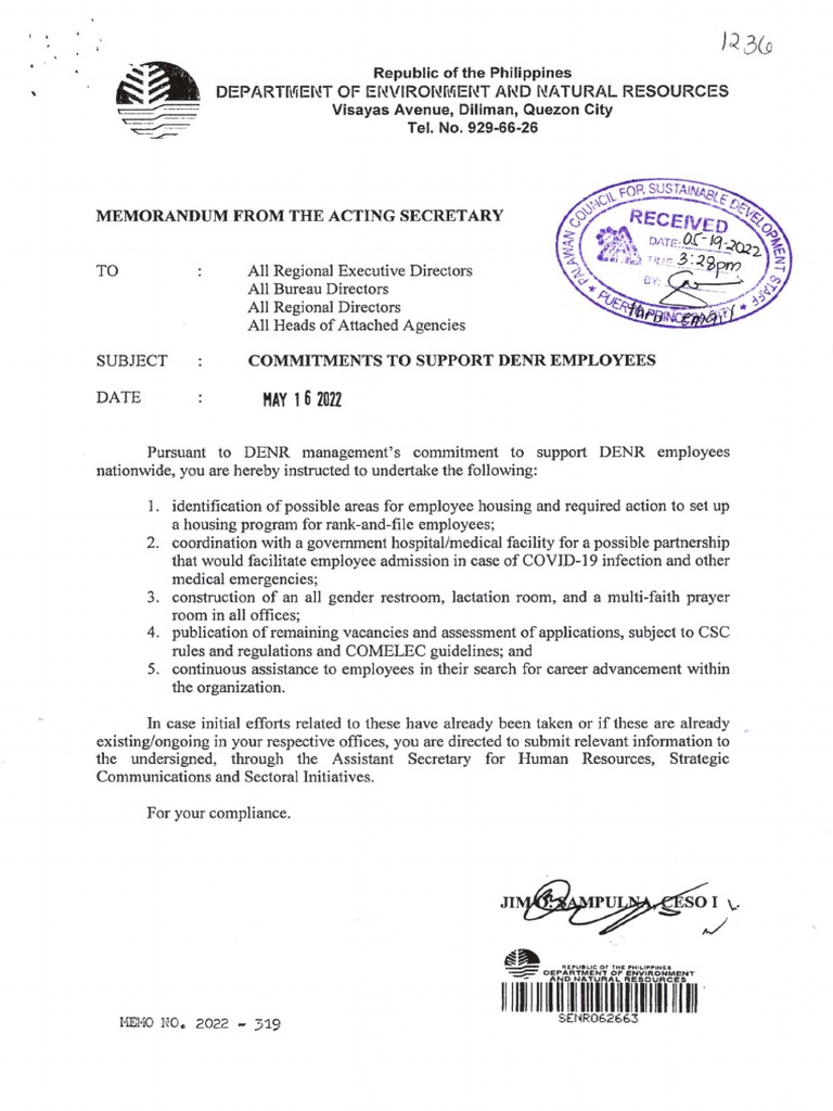 DENR Memo No. 2022-319.pdf-6285fbaae31a705192022 | PDF