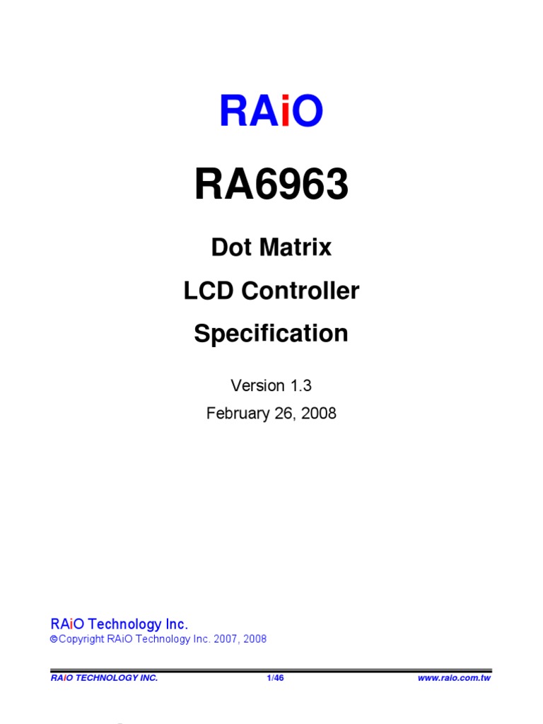 RA6963 | PDF | Pointer (Computer Programming) | Random Access Memory