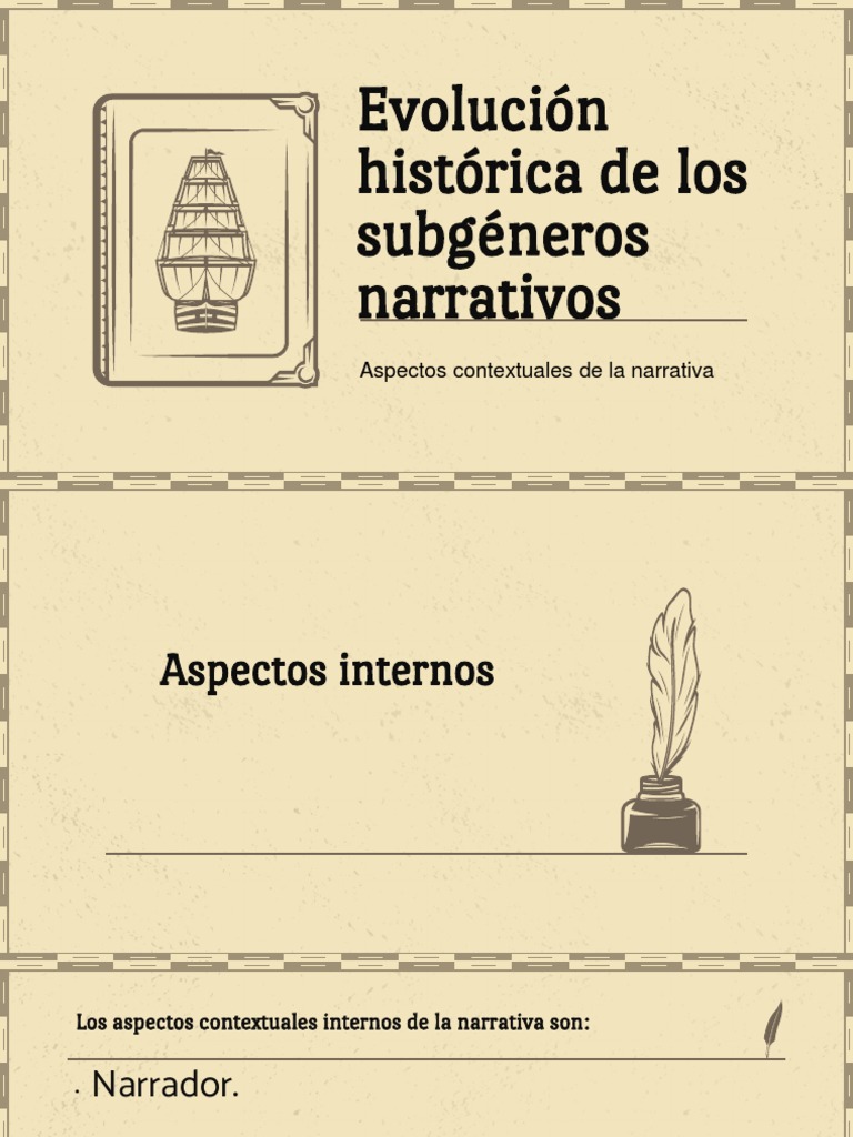 Aspectos Internos Contextuales de La Narrativa | PDF