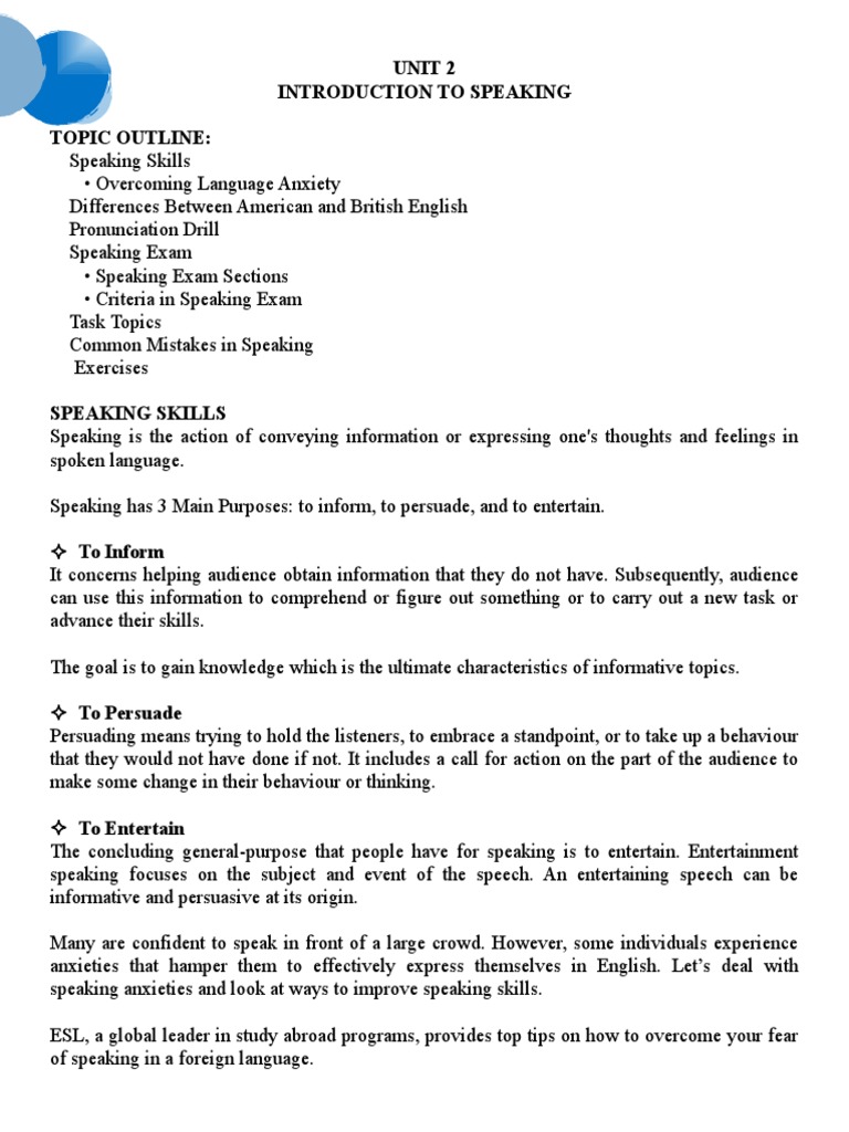 Module 2 Ay 2022 2023 | PDF | English Language | Speech